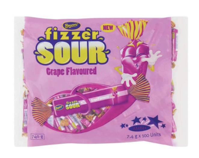Beacon Fizzer Sour Grape Flavoured 740g | 100 Units – East African Foods