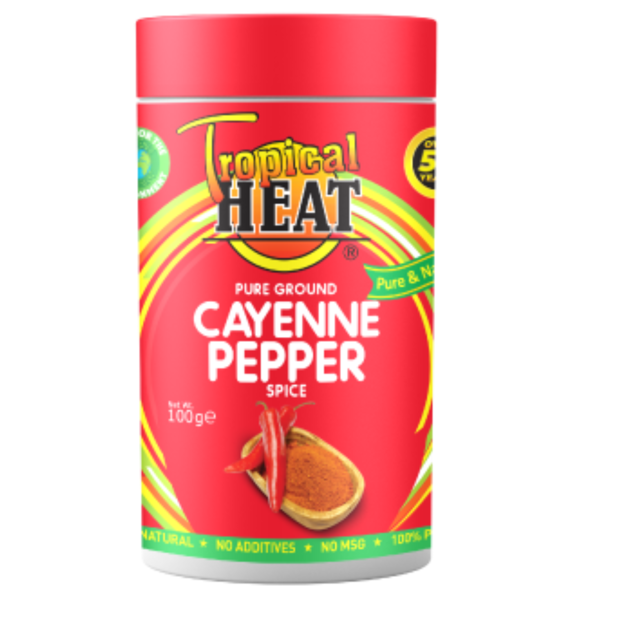 Tropical Heat Pure Ground | Cayenne Pepper| Net Weight 50g – East ...