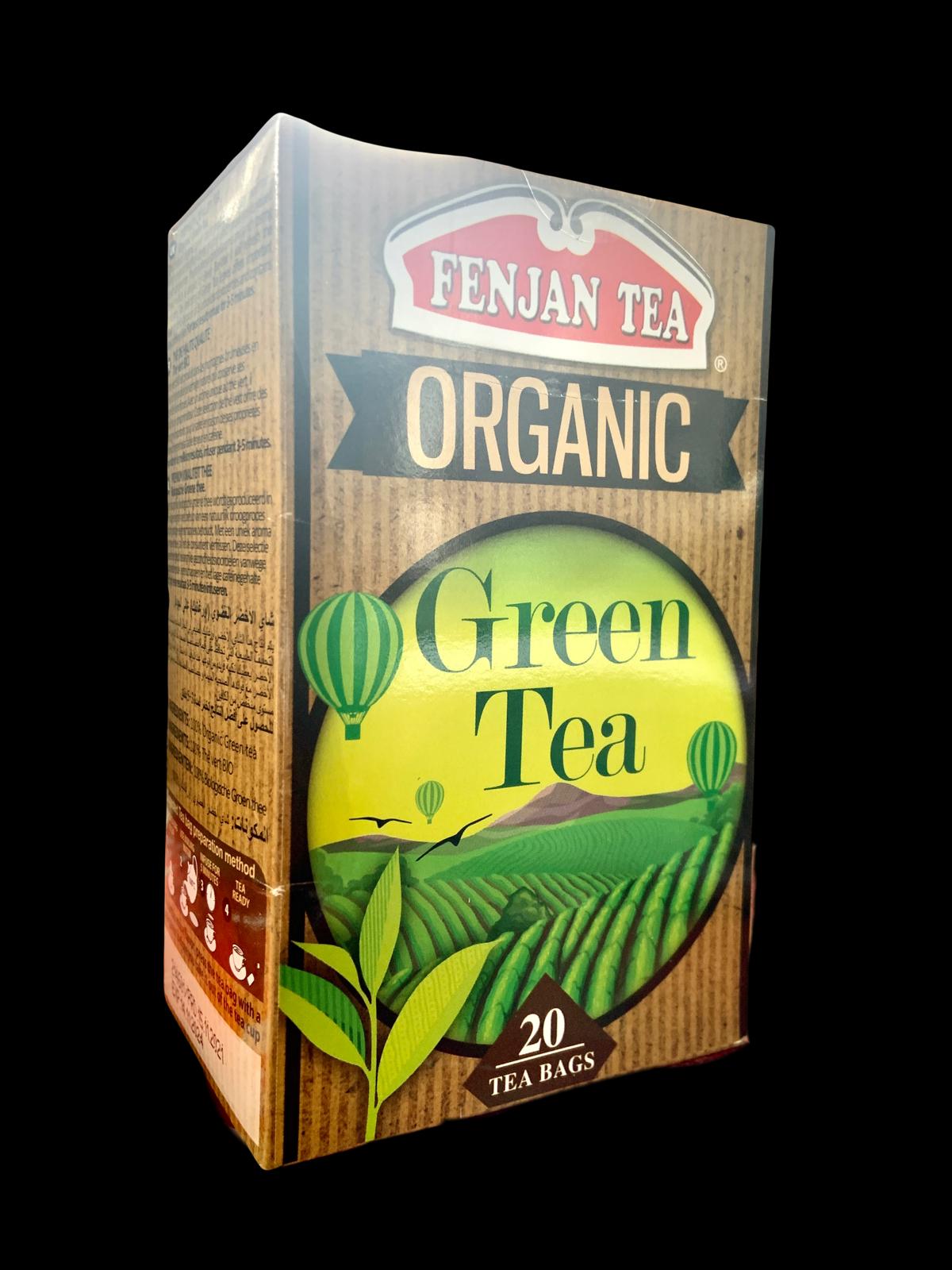 Fenjan Organic Green Tea 40g | 20 Tea Bags – East African Foods